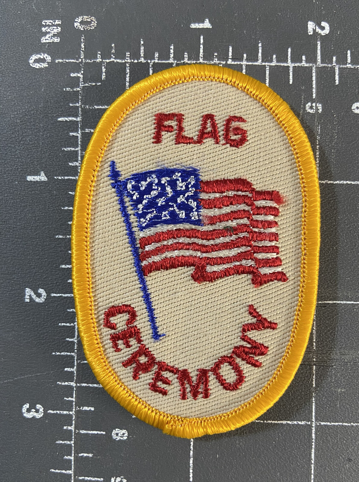 Vintage Flag Ceremony Patch Pledge of Allegiance United States US Boy ...