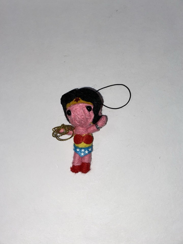 DC Comics 2.5" Wonder Woman String Doll Keychain Voodoo Phone Charm Figure | eBay