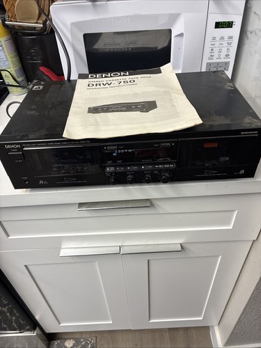Vintage 1990 DENON DRW-750A Dubbing Stereo Double Cassette Tape Deck ...