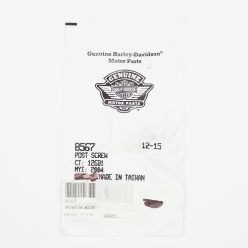 Harley-Davidson Post Screw Part Number - 8567 | eBay