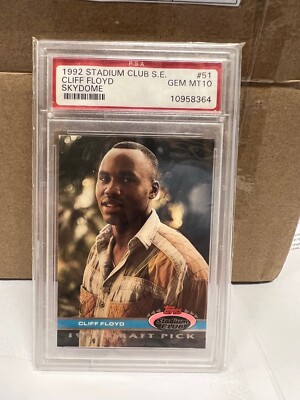 1992 Topps Stadium Club SE Cliff Floyd #51 Skydome PSA 10 Montreal ...