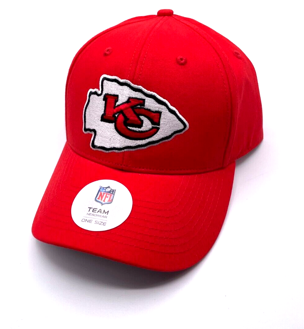 KANSAS CITY CHIEFS HAT MVP AUTHENTIC NFL FOOTBALL TEAM ADJUSTABLE RED ...