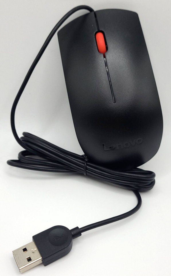 LOT OF 2 Lenovo OEM USB Optical Mouse Wired 00PH133 SM50L24506 1000 dpi ...