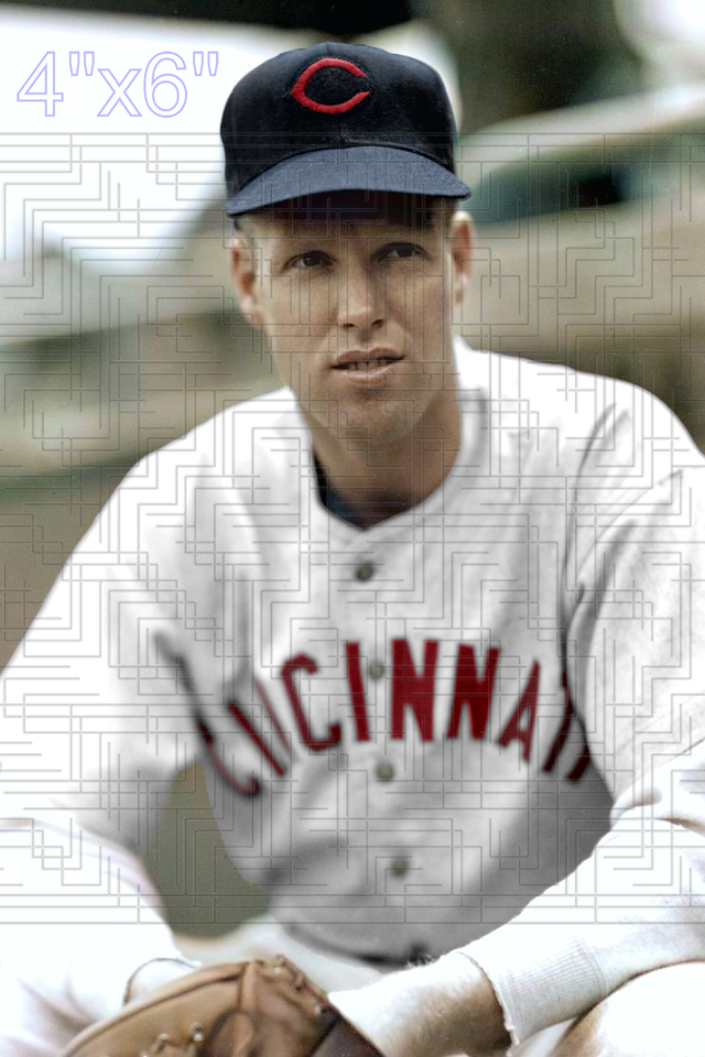 Buddy Lively - 1947 Cincinnati Reds - choose a size - colorized print ...