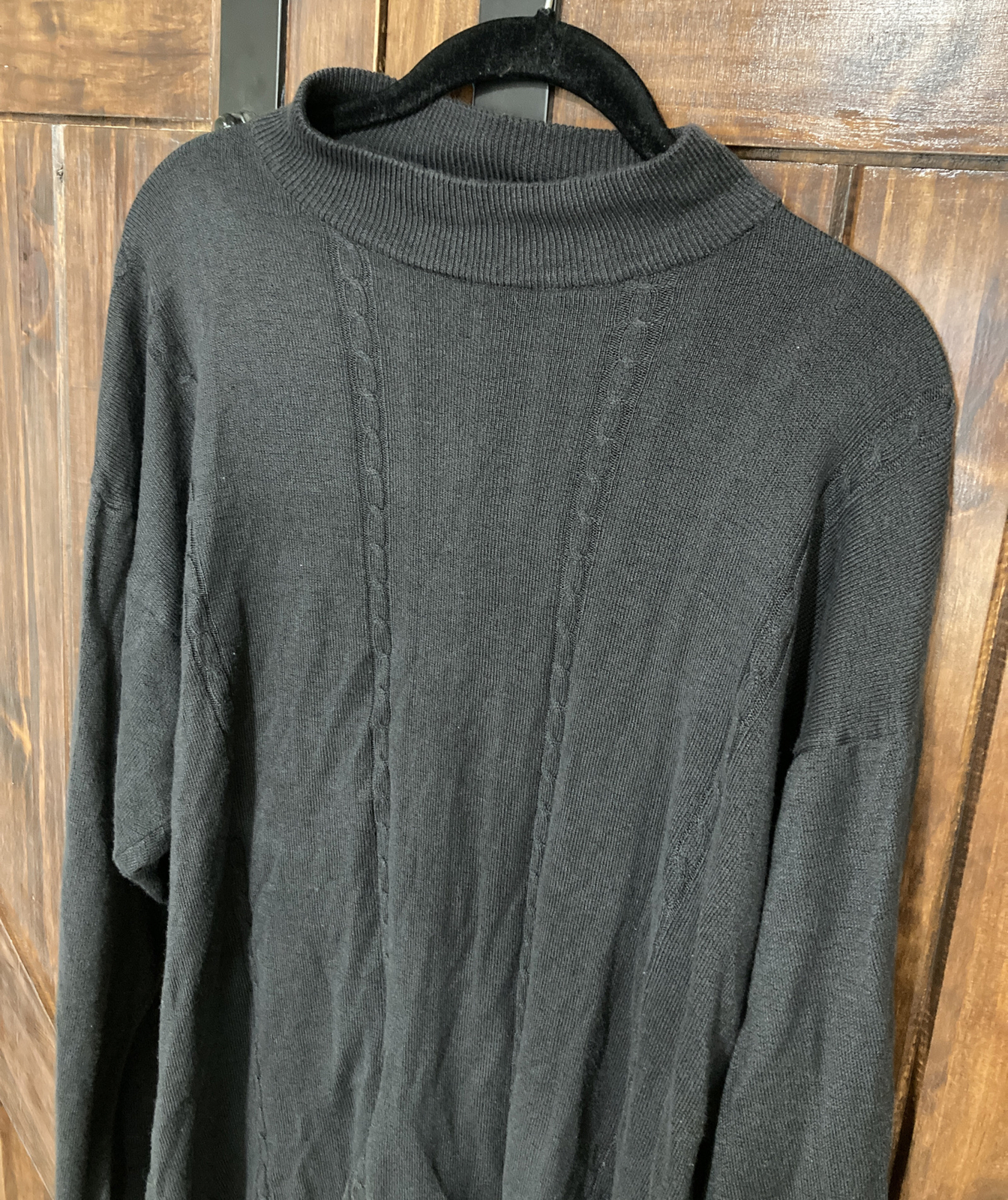 Men's RAFFI LINEA UOMO Black Mock Turtleneck Sweater … - Gem