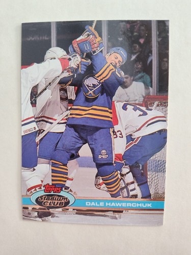 DALE HAWERCHUK Buffalo SABRES 1991-92 TOPPS STADIUM CLUB HOCKEY CARD ...