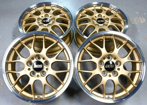 JDM Wheels BBS 17x7 5x114.3 50 RG-R Gold Forged Set4 QW | eBay