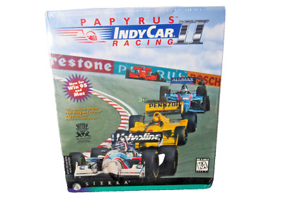 Papyrus INDY CAR RACING II (2) BIG BOX PC & Mac Computer Game Sierra ...