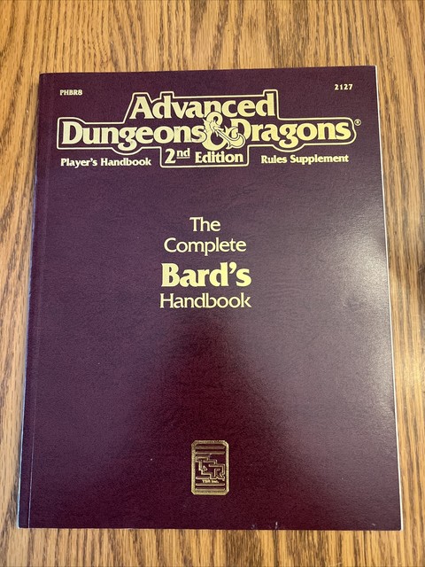 The Complete Bard's Handbook - AD&D 2nd Edition Rules Supplement (Forth ...