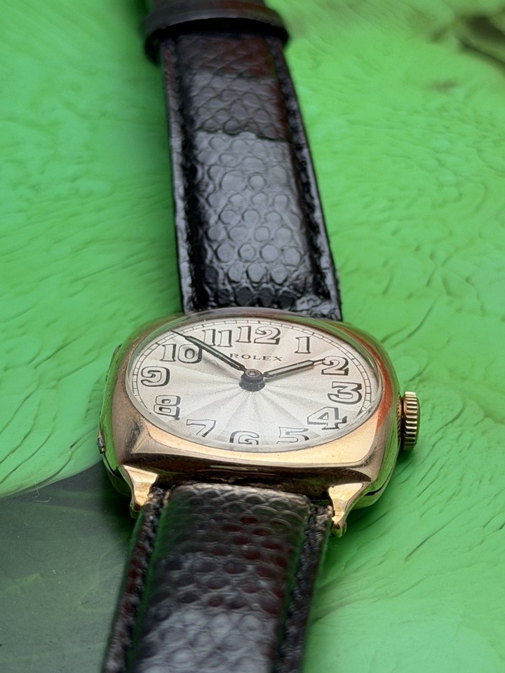 Vintage Rolex Cushion Case 29mm Solid 9ct Gold c.1930s – Manual Wind ...