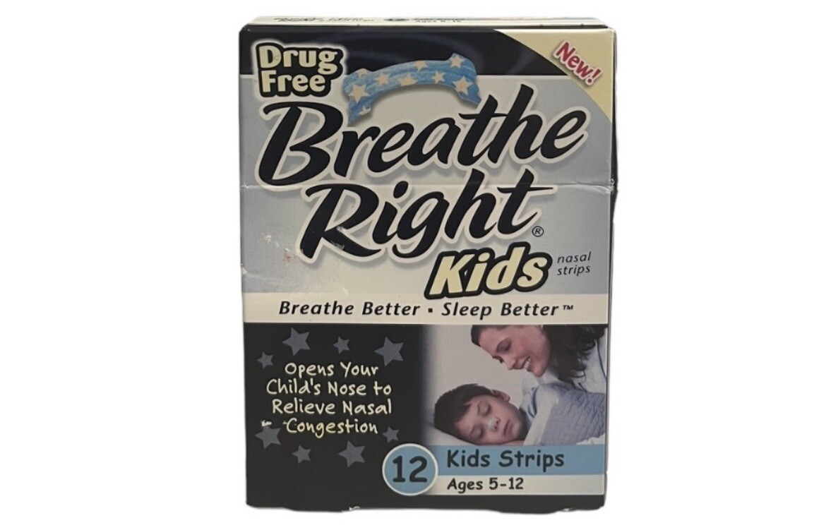 60 Breathe Right Kids 5 Boxes of 12 Nasal Strips Relieves Congestion ...