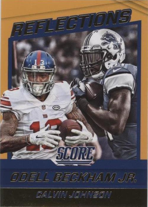 2016 Score - Reflections Odell Beckham Jr., Calvin Johnson #11 Gold for ...