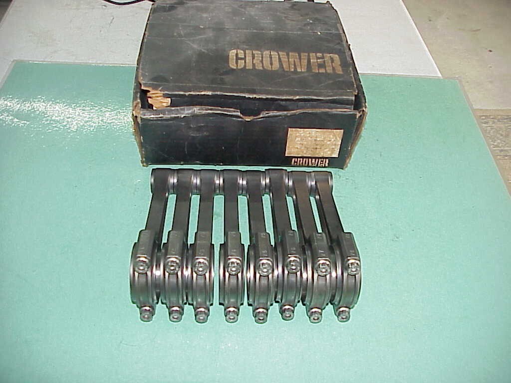 8 Crower 6.250" I-Beam 2.00" Small Journal Racing Rods with 7/16" Bolts ...