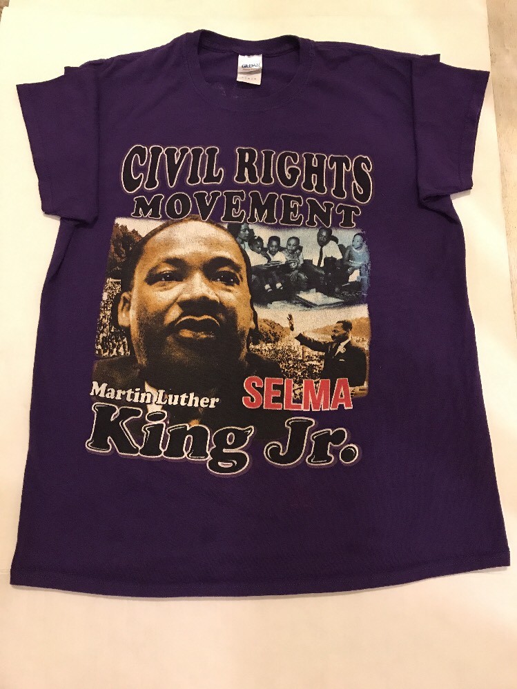 Martin Luther King Jr. Civil Rights Movement Double Sided Rap T-Shirt ...
