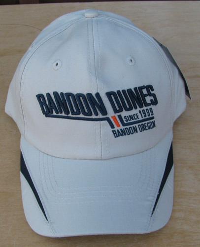 BRAND NEW MENS TAN BANDON DUNES GOLF CLUB HAT / CAP OREGON ADJUSTABLE ...