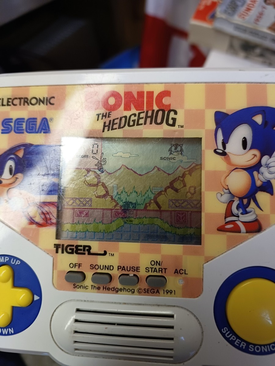 Sonic The Hedgehog Handheld Game Tiger's Retro LCD Handheld Games Are