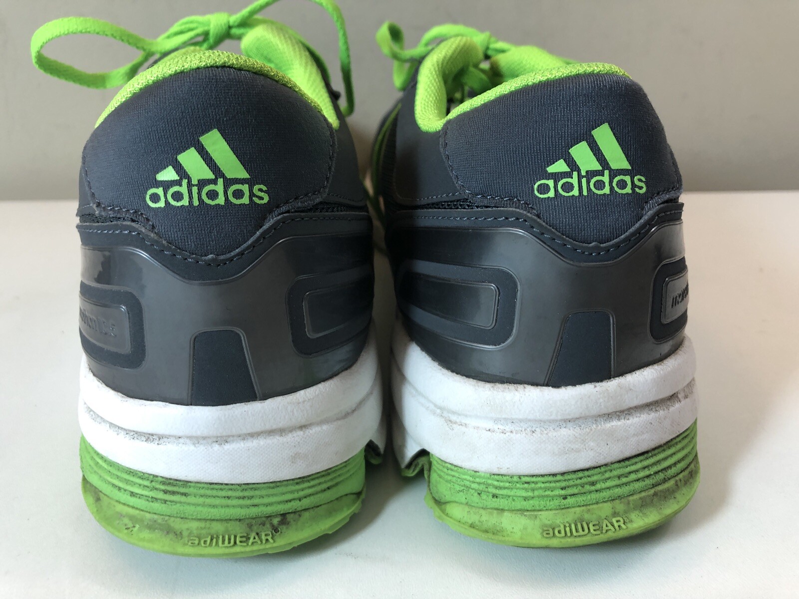 Adidas AdiPrene AdiWear Men’s Sneakers Running Shoes Green Gray Silver ...