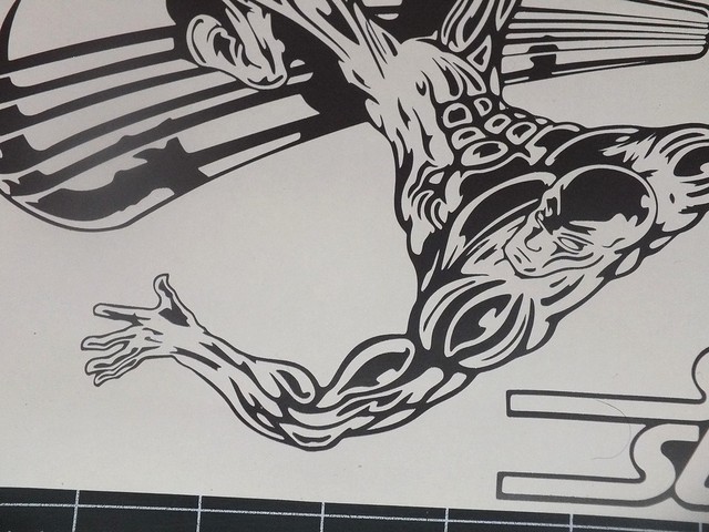 SILVER SURFER Vinyl Decal Sticker Wall Computer Pc Laptop Truck car ...