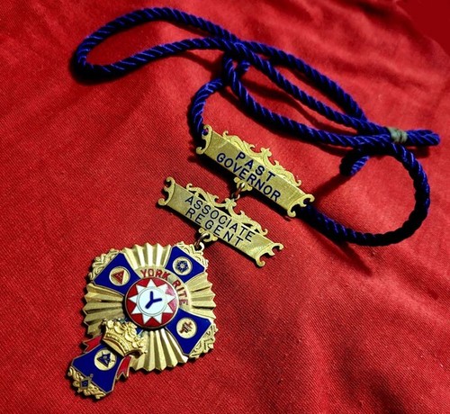 MASONIC YORK RITE Vintage ORNATE SOVEREIGN CROSS JEWEL Highest Degree ...