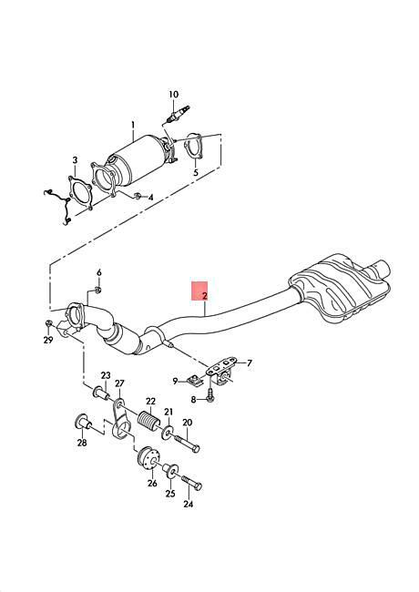 AUDI A6 AVANT S6 QUATTRO A7 SPORTBACK AUDI 4GC EXHAUST PIPE 4G0254352B ...