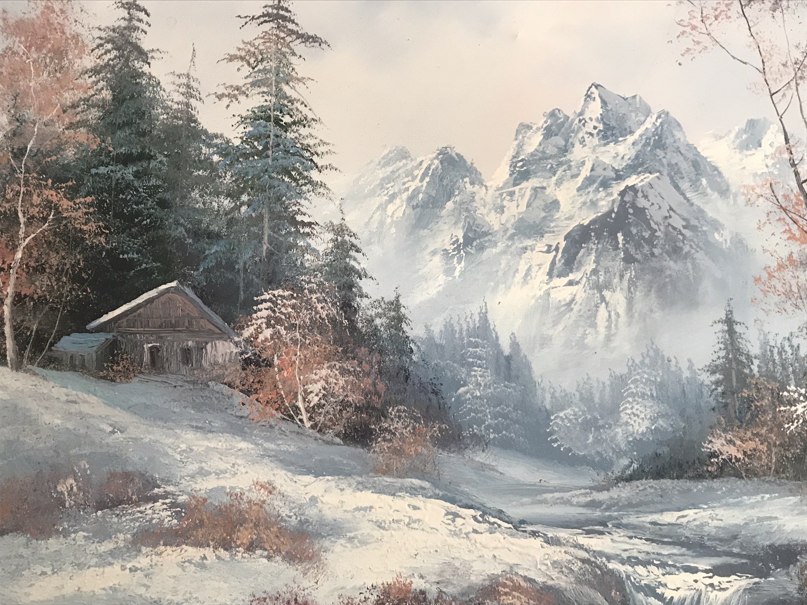 EUGENE KINGMAN Original 25”x29”LANDSCAPE MID CENTURY MODERN OIL ON ...