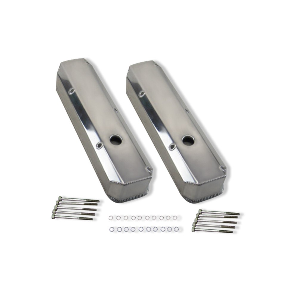 For Chrysler Mopar 340 360 Fabricated Valve Covers Polished & 15" Air ...