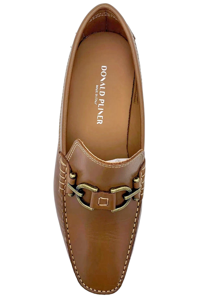 Donald Pliner Men's Dacio Burnished Calf Slip-On Loafers Tan | eBay