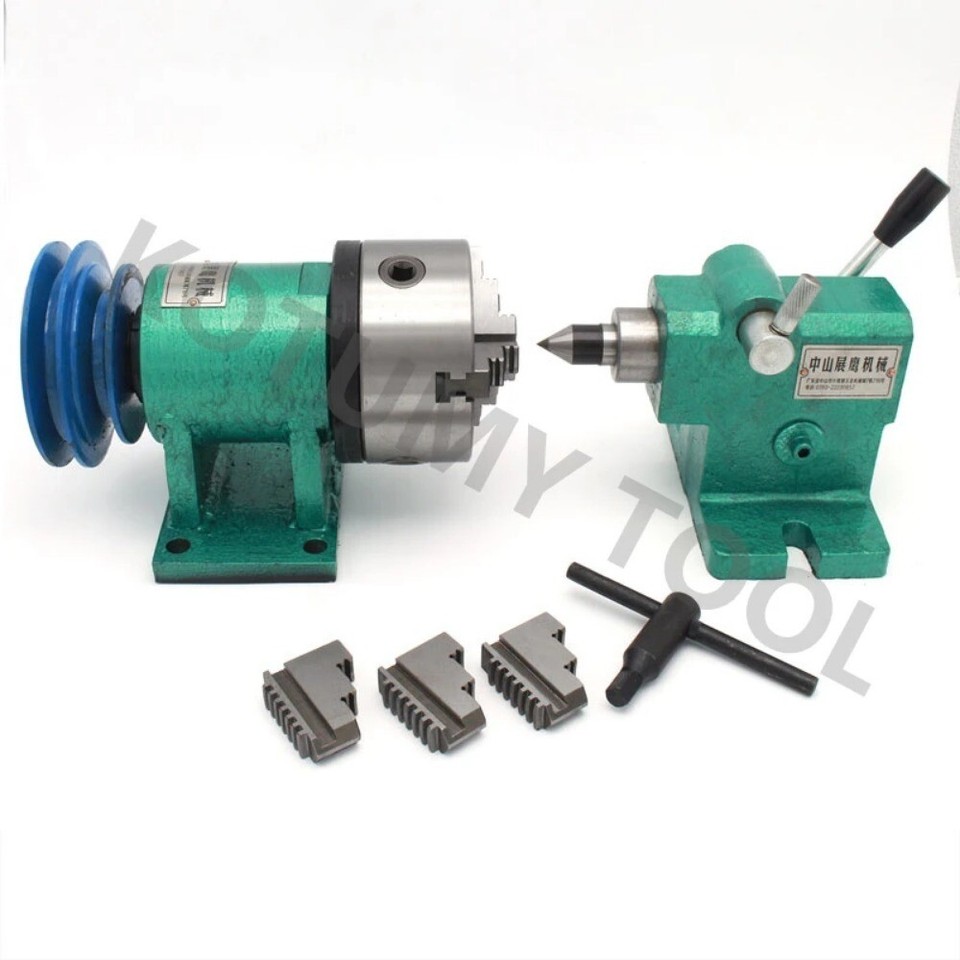 Home Lathe Spindle Kit 125 Spindle Flange Pulley Woodworking Lathe DIY ...