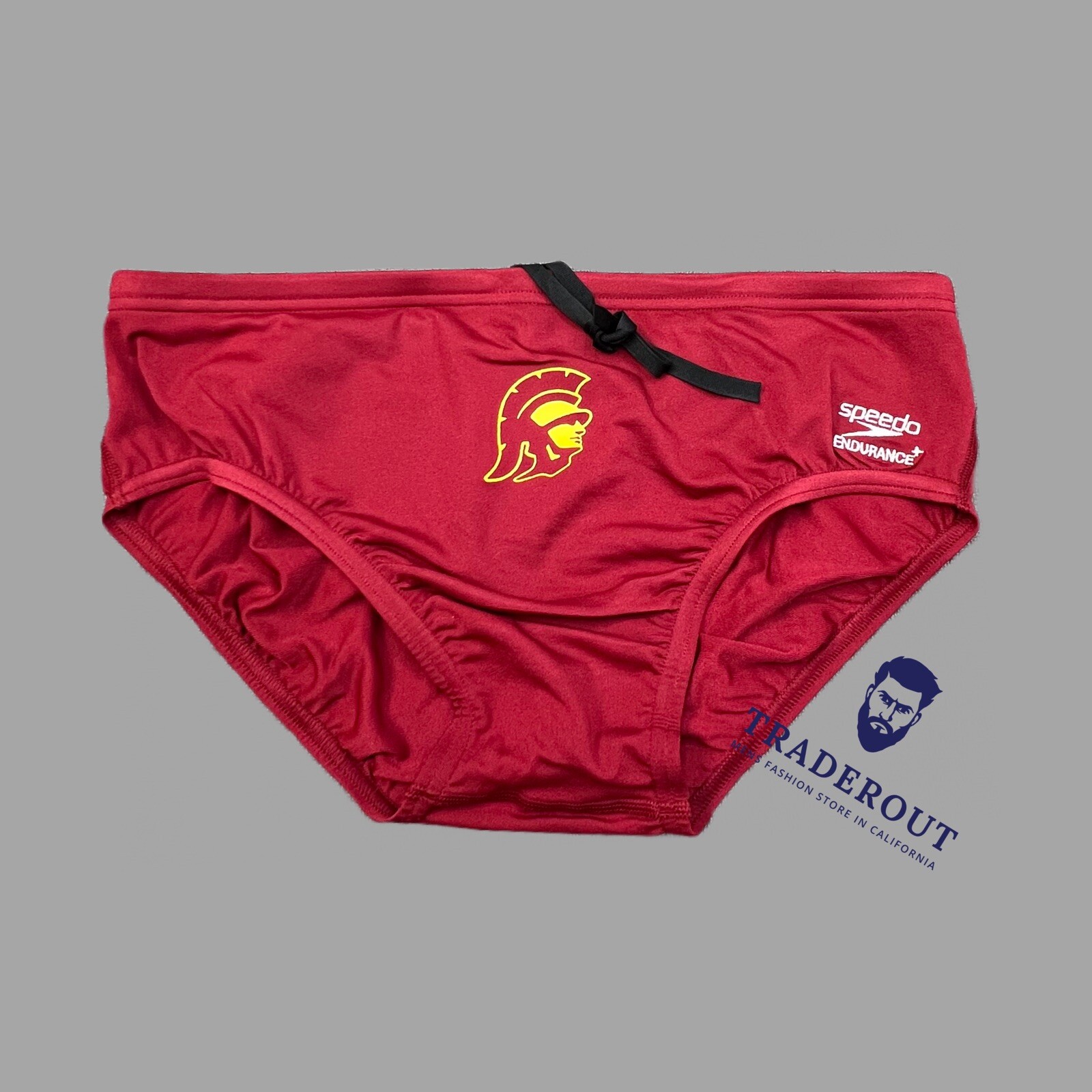 H.E.Arts Trojan custom print Speedo Men Maroon Red swim Brief swimwear ...