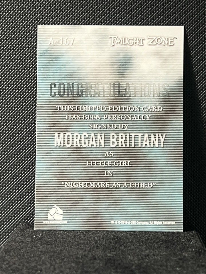 2019 Rittenhouse Twilight Zone Rod Serling Ed A167 Morgan Brittany ...