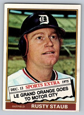 1976 Topps #120T Rusty Staub Traded VG-EX Detroit Tigers | eBay