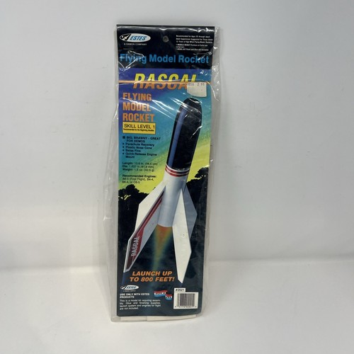 Vintage NOS Estes Rascal Flying Model Rocket Kit #2021 Big Brawny New ...