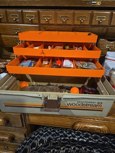 Woodstream Sport Fisher 93 Fishing Tackle Box with Lures and Tackle | eBay
