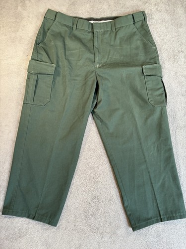 FS Cargo Pants Mens 38x27 Green Tactical Utility Uniform Elastic Waist ...