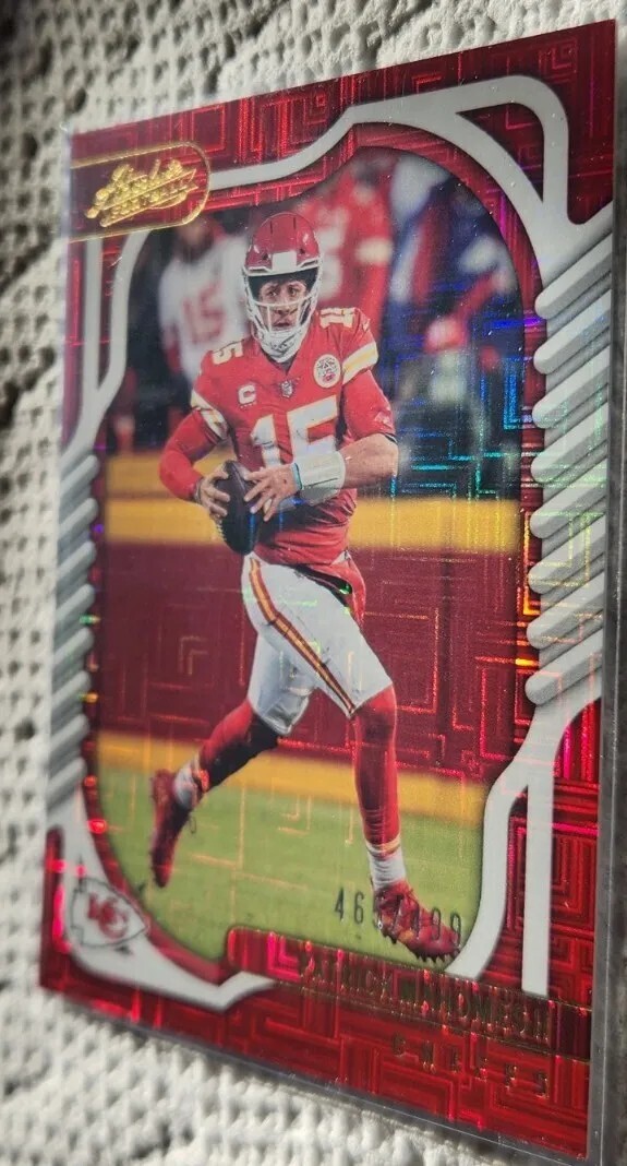 2022 PATRICK MAHOMES Panini Absolute RED Mojo /499 Gold Letters #38 ...