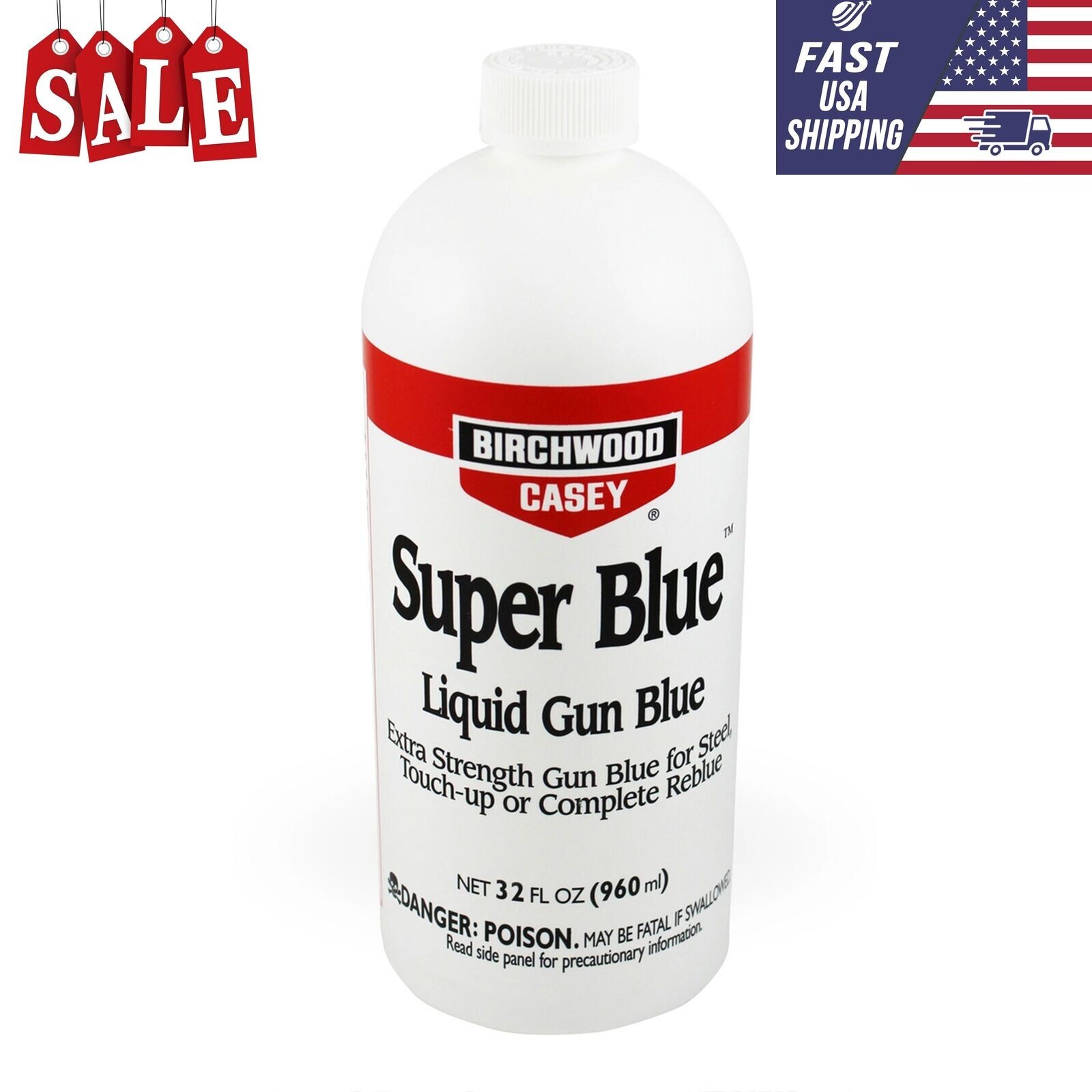 Birchwood Casey Super Blue Liquid Gun Blue 32 Oz (13432) for sale ...