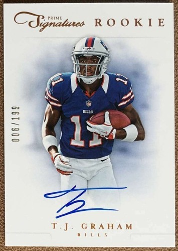 T.J. Graham 2012 Panini Prime Signatures Autograph Rookie #273 /199 ...
