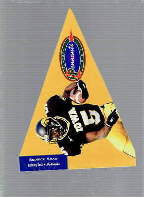 1997 Playoff Absolute Beginnings Jumbo Pennants 22 Sedrick Shaw ...