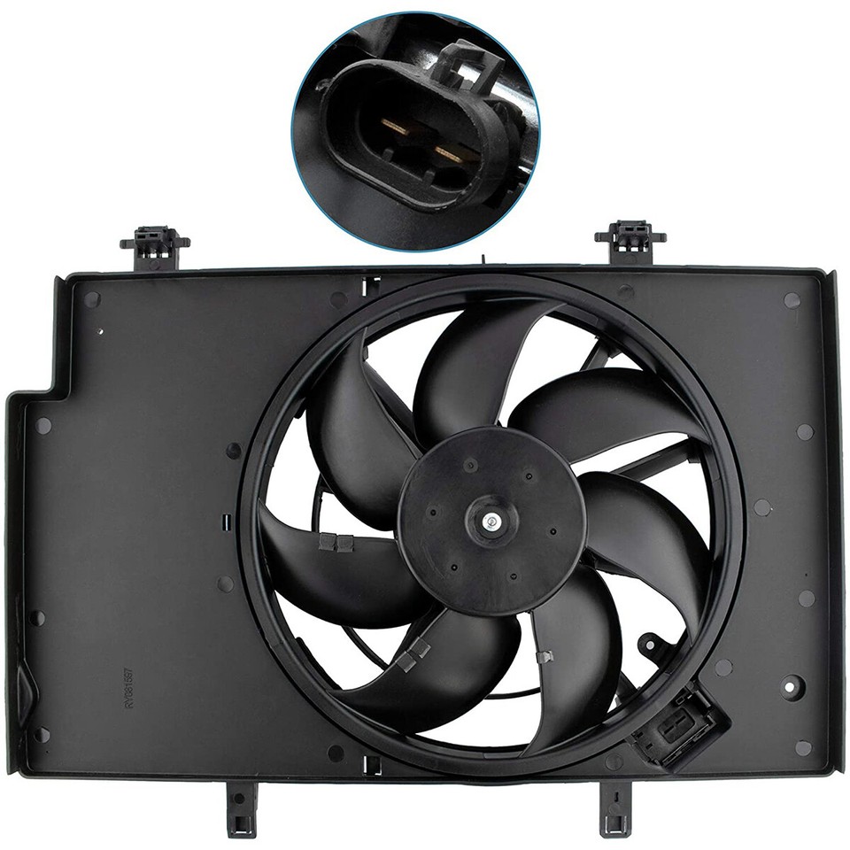 Engine Radiator Cooling Fan Assembly For 2011 2012 13-2017 Ford Fiesta ...