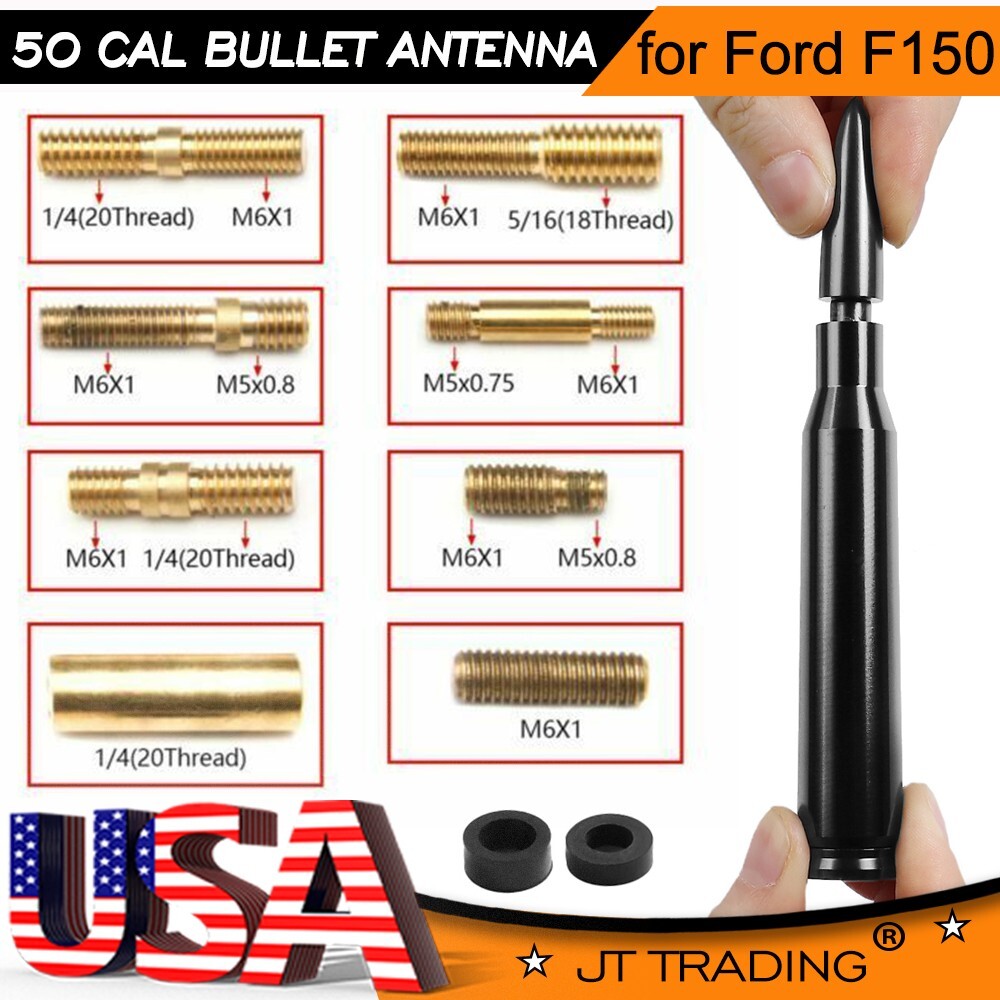 BLACK BULLET ANTENNA 50 CAL CALIBER for Ford F-150 Raptor Ranger F-250 ...