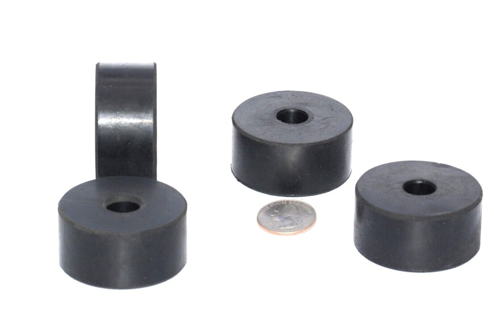 1/2" Rubber Spacer Bushing - 2" OD x 1" Thick Mounts Insulators ...