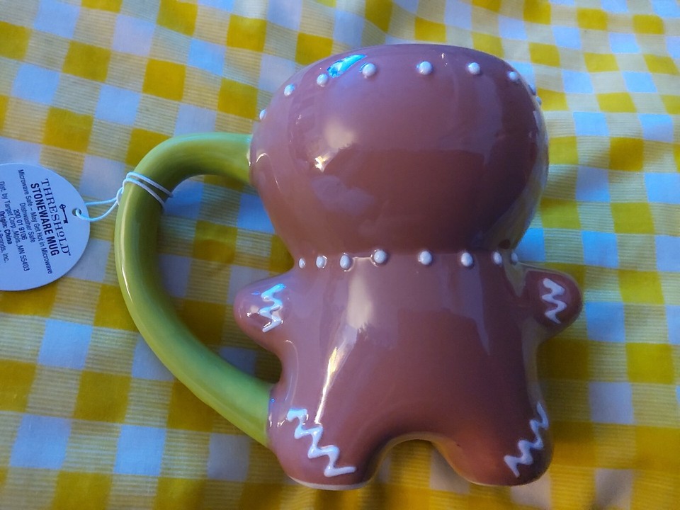 Holiday Ceramic Threshold Target Gingerbread Man Boy Coffee Mug ...