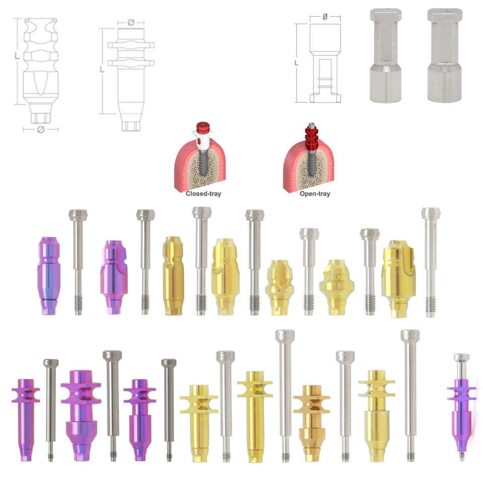 US Nobel Biocare Hex Implant for NP/RP Healing/locator Abutment Analog ...