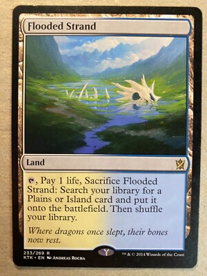 MTG 1x Flooded Strand Khans of Tarkir Modern Magic the Gathering Card ...