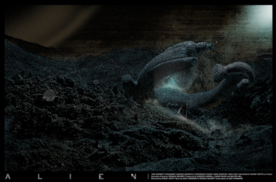 Alien Worlds Black Title Variant Movie Poster Giclee Print Art 16x24 ...