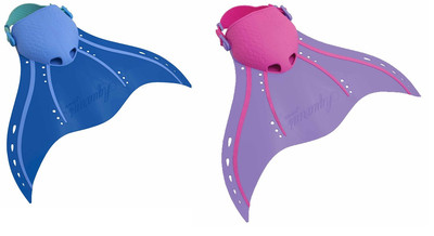 Monofin Swim Training Dolphin Kick FINIS AQUARIUS FIN MERMAID ADULT One ...