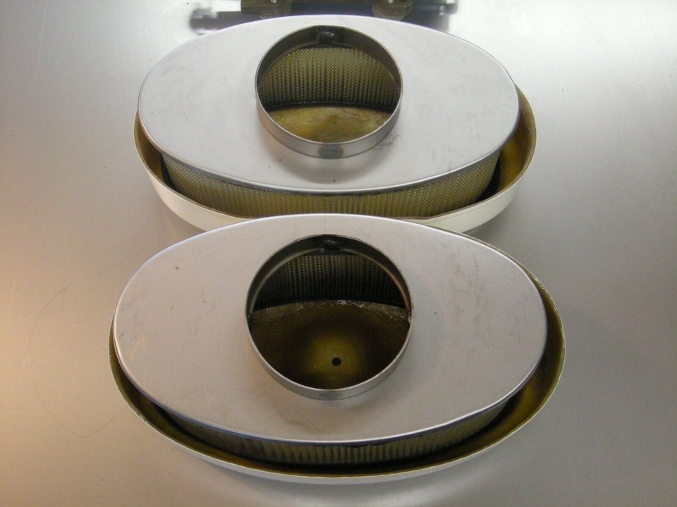 1958 to 1962 Plymouth Dodge Chrysler dual quads metal oval air cleaner ...