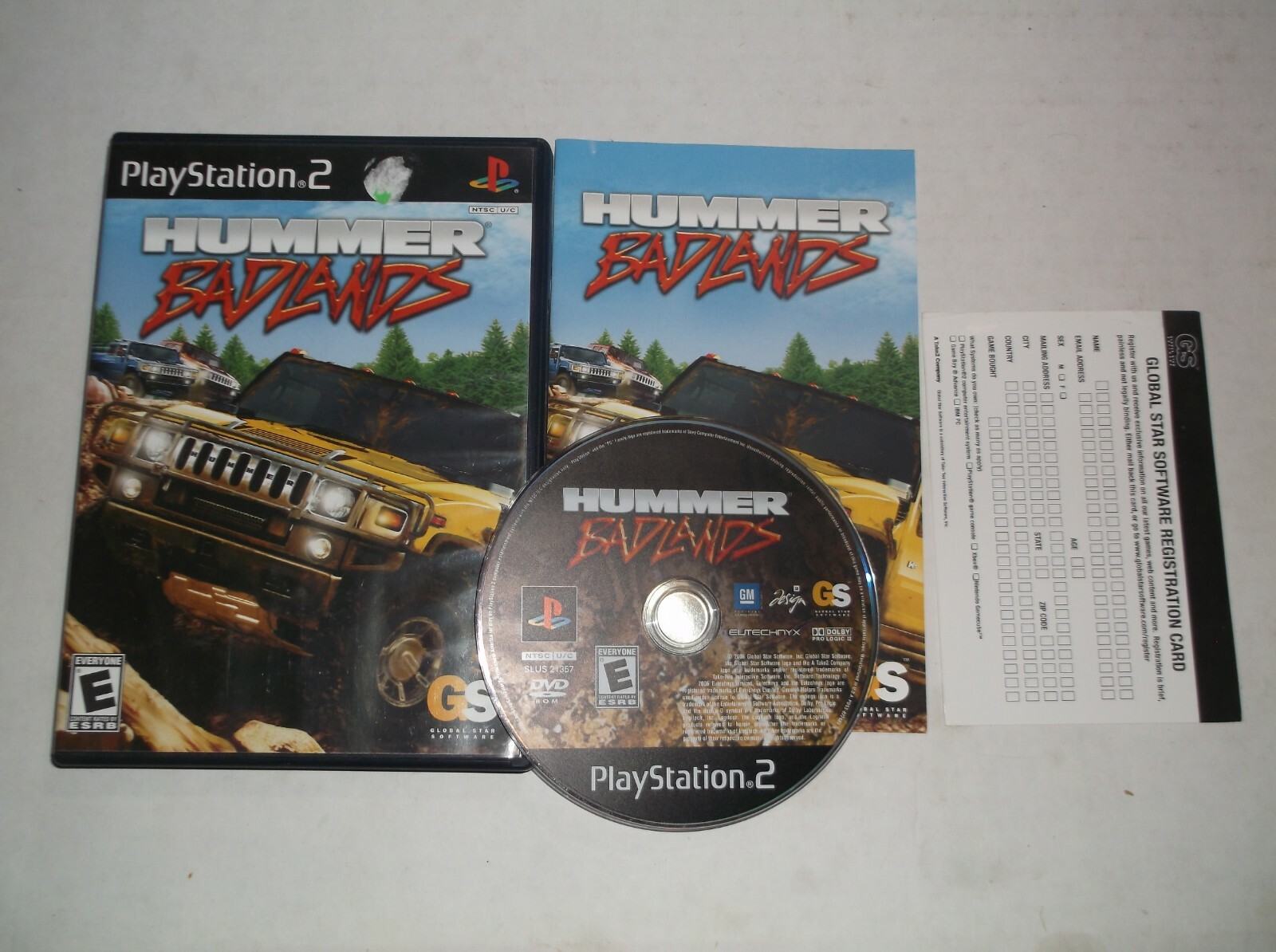 Hummer: Badlands (Sony PlayStation 2, PS2, 2006) COMPLETE w/ Manual ...