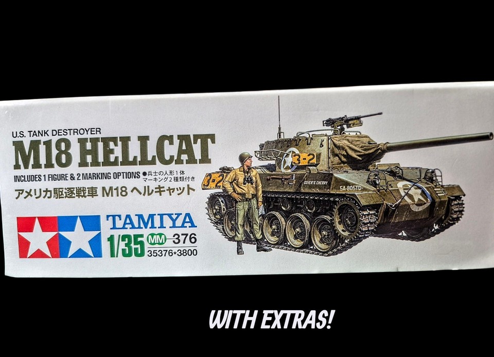 1/35 LOT Tamiya 35376 M18 Hellcat Friul Tracks & Barrel Kit Complete Unstarted | eBay