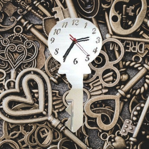 Key Shaped Silent Tick Acrylic Clocks - Many Colours, Bespoke Made | eBay